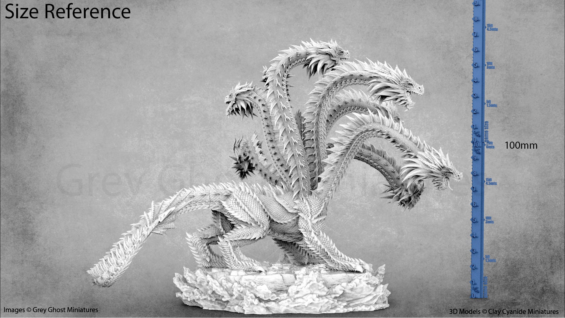 Legendary Hydra Miniature Clay Cyanide | Etsy
