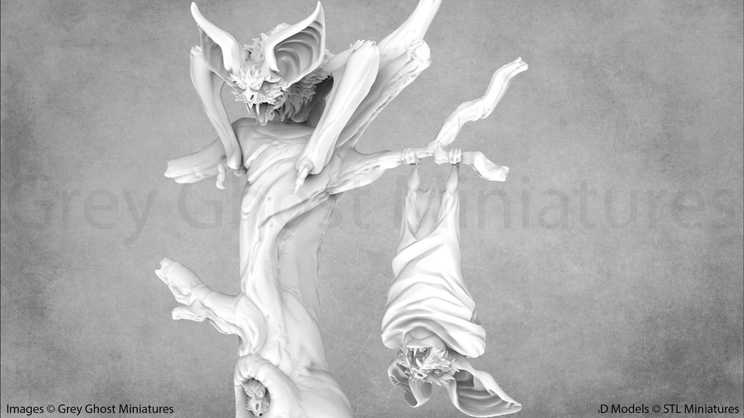 Blood Bat Miniatures | STL Miniatures - Etsy