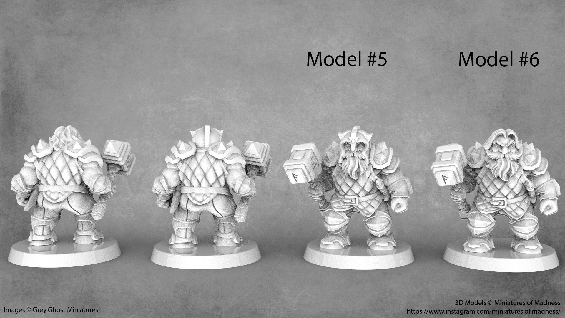 Dwarven Hammer Group Miniatures Dwarven Warriors Dwarven - Etsy