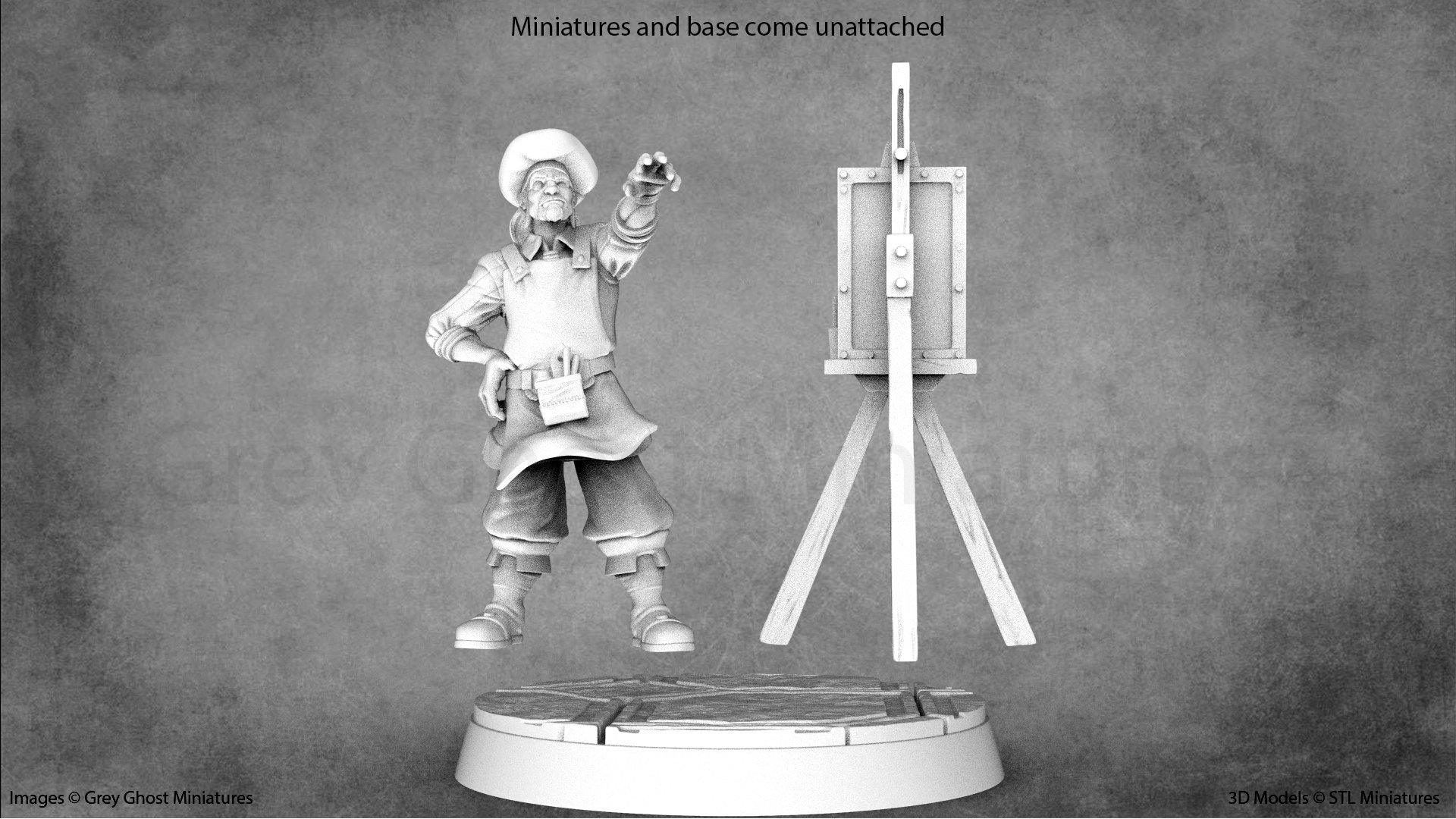 Miniature Painters Set | Villagers | STL Miniatures - Etsy