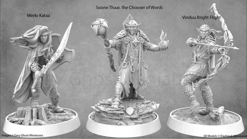 High Hollow Elves Miniatures: 32mm/75mm Resin Models by Daybreak - Etsy