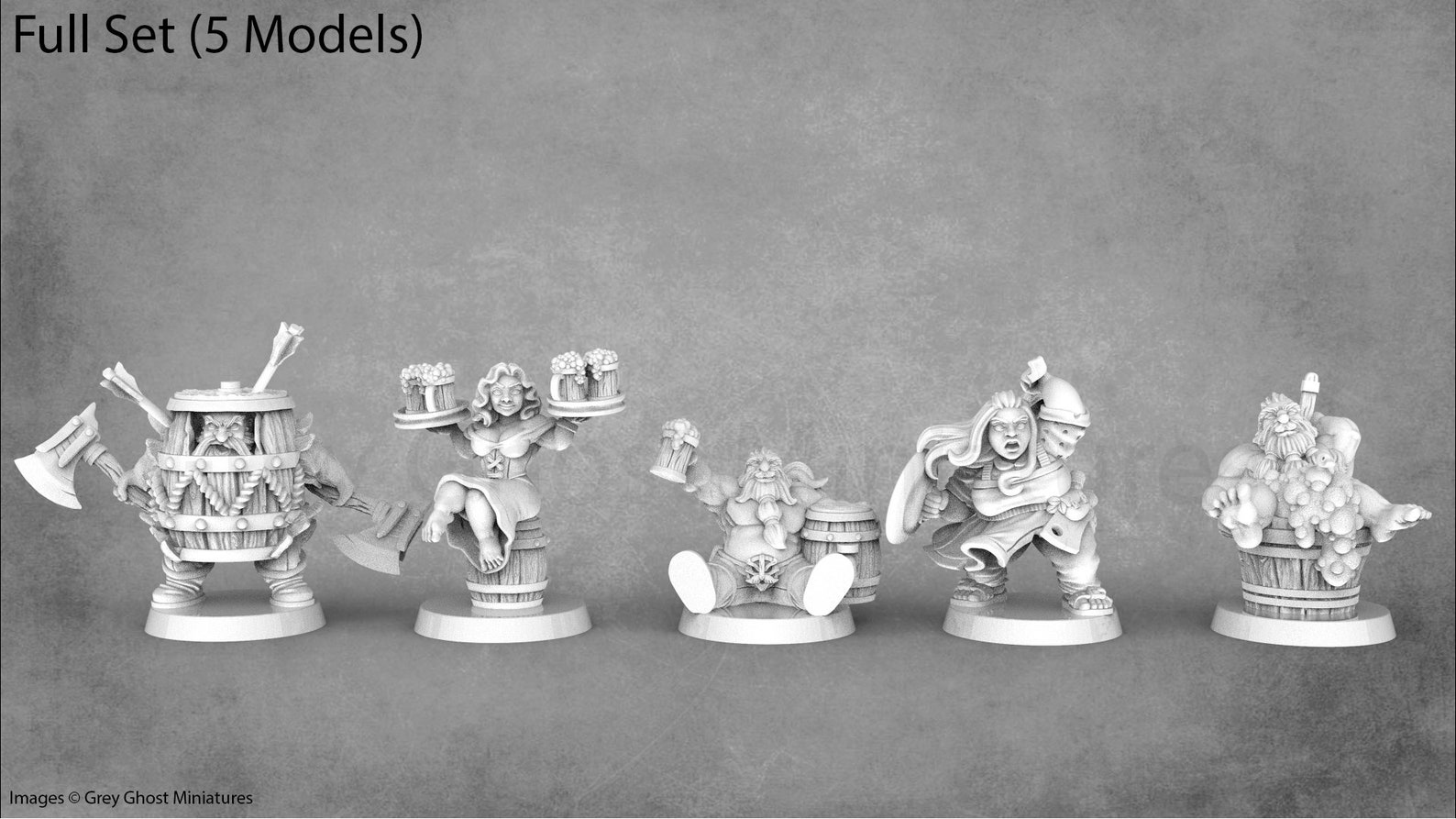Wacky & Fun Dwarven Miniatures Dwarven Villagers Dwarven - Etsy Canada
