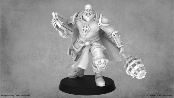 Role Playing Miniatures Toys Cleric Miniature STL Miniatures etna.com.pe