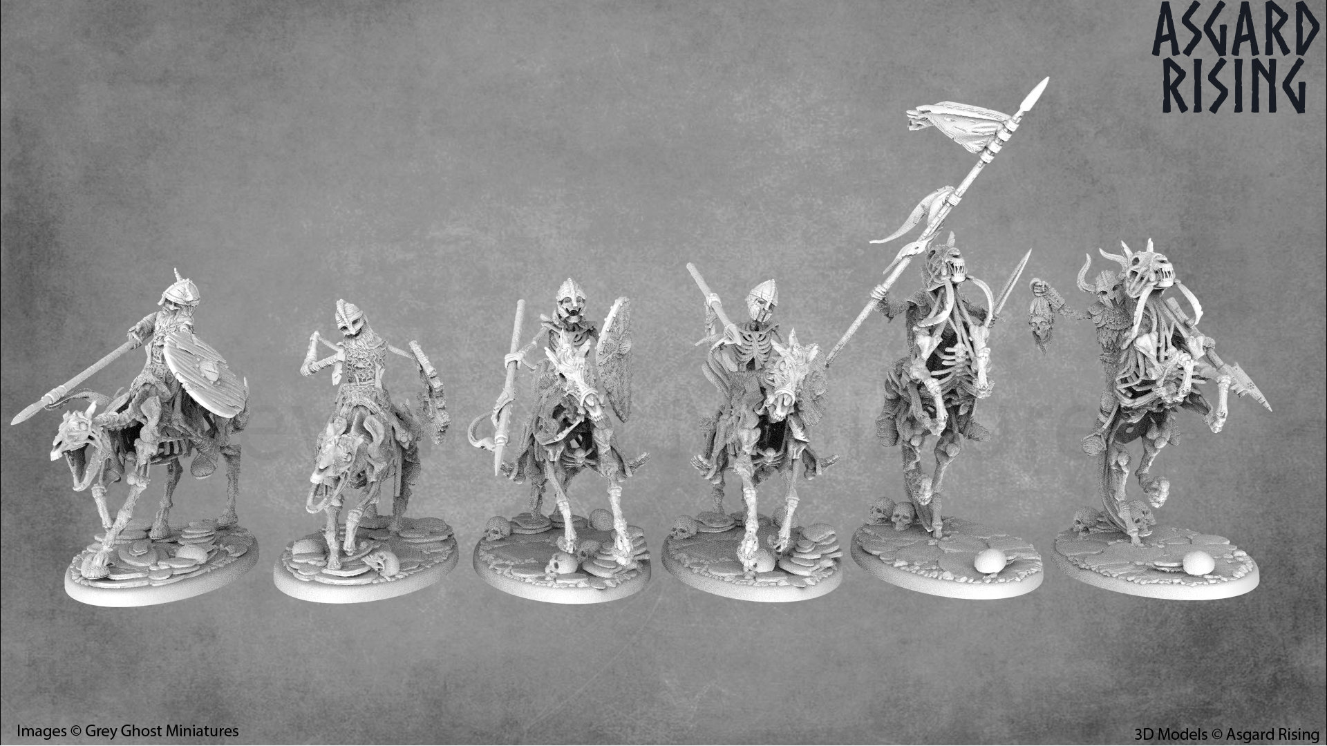 Amazing Undead Cavalry Miniatures Skeleton Cavalry Undead | Etsy