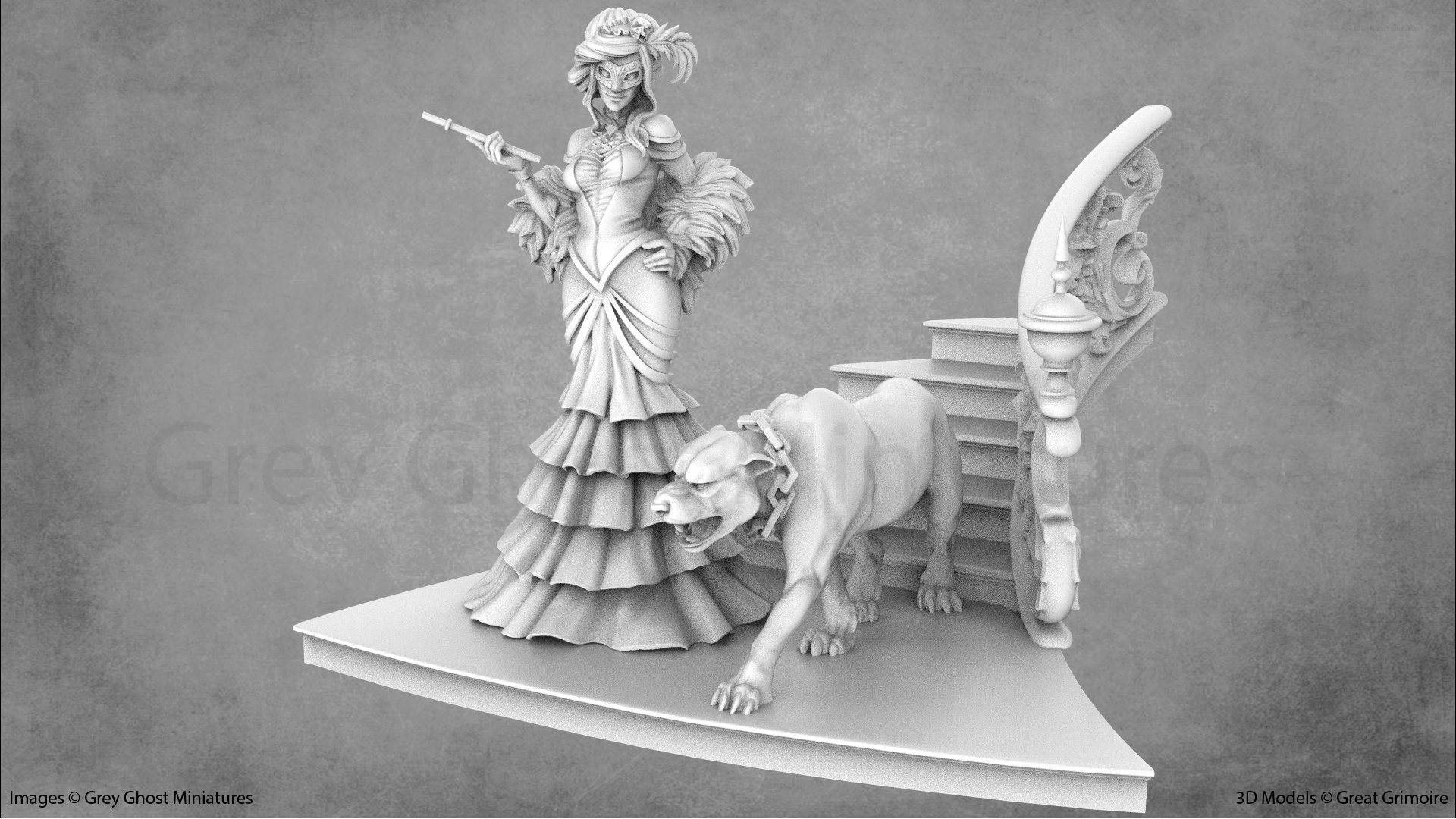 Milady Woman of High Society Diorama Victorian Miniature - Etsy