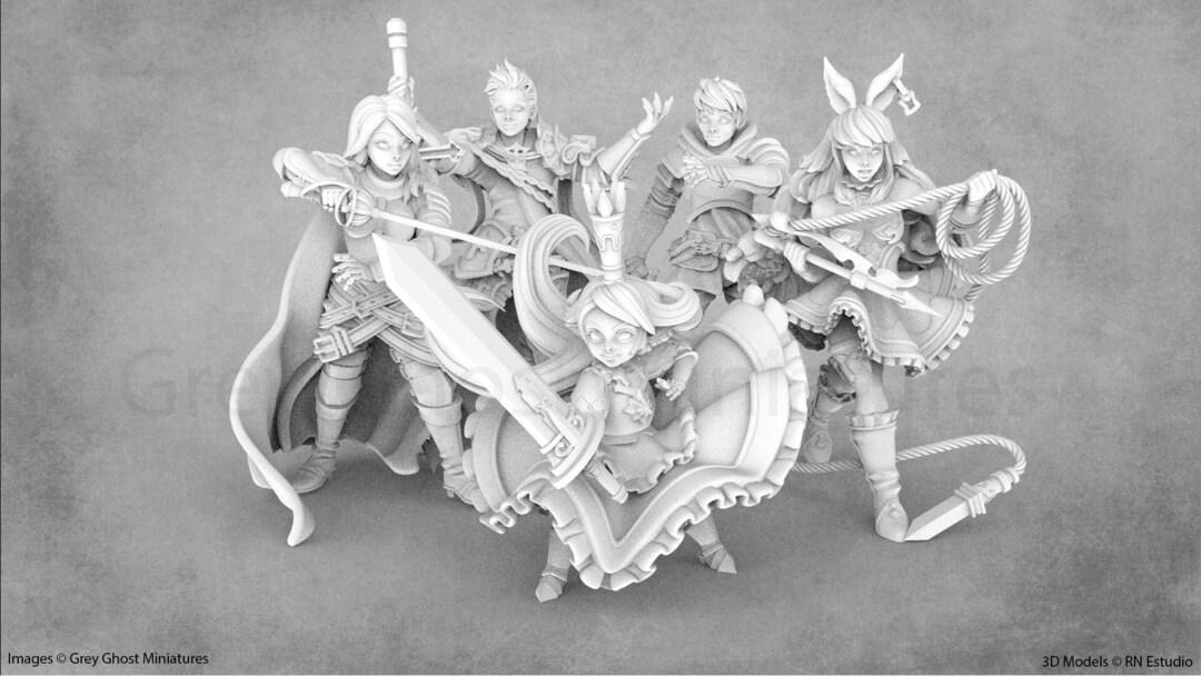 A Fantasy Anime Inspired Miniatures | RN Estudio - Etsy