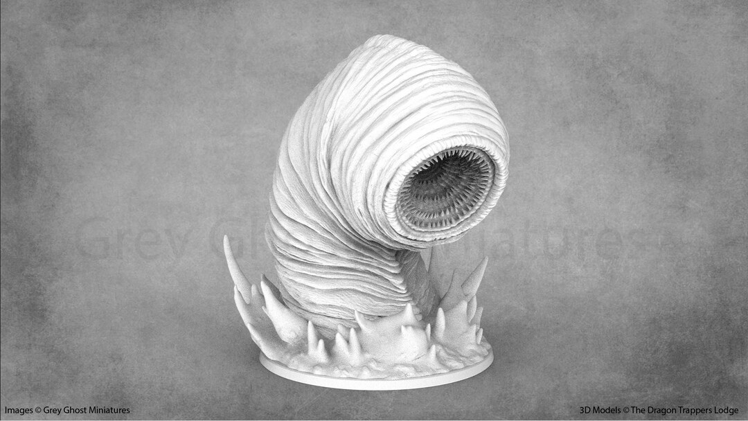 Wastewurm | Giant Sandworm Model | Dragon Trappers Lodge - Etsy