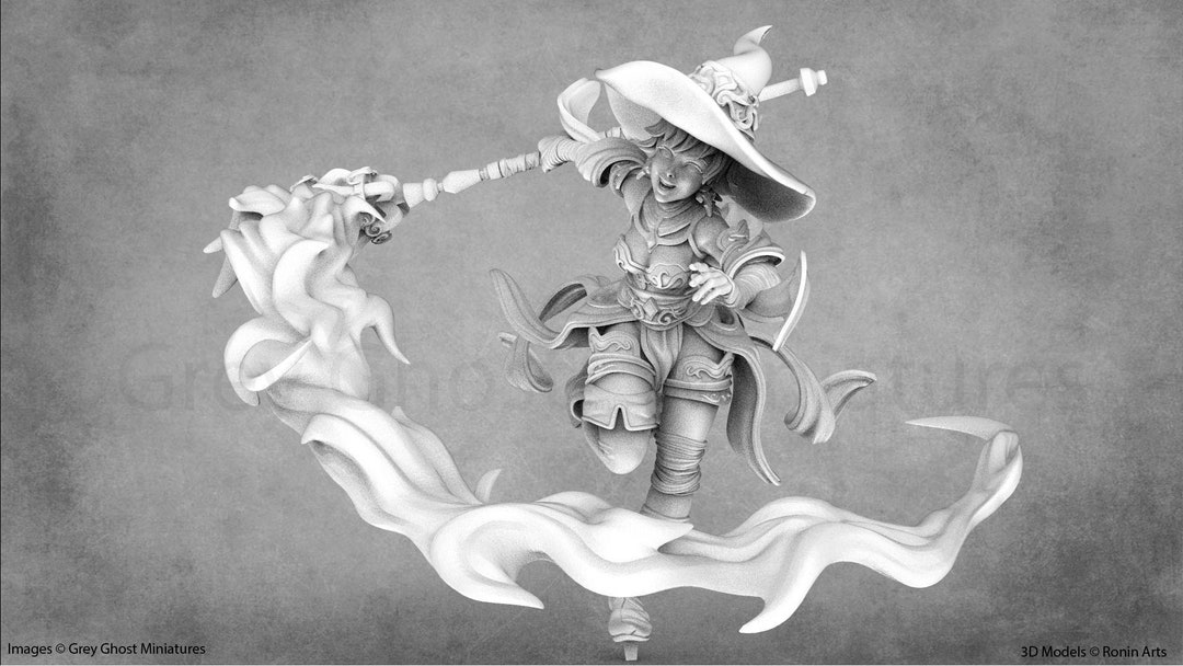 Fantasy Pyromancer Miniatures | Ronin Arts Workshop - Etsy