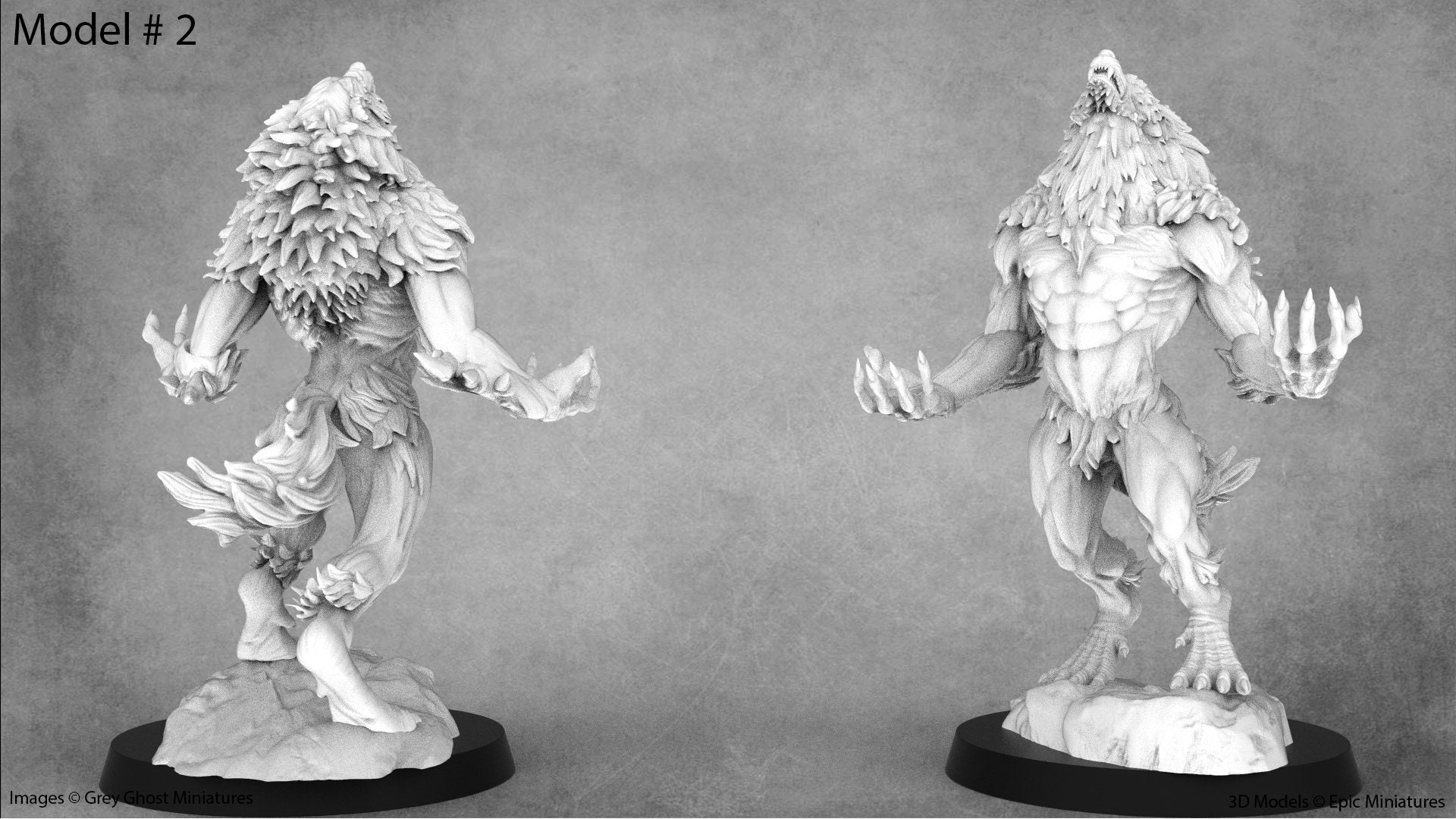 Fantasy Werewolf Miniatures Epic Miniatures - Etsy
