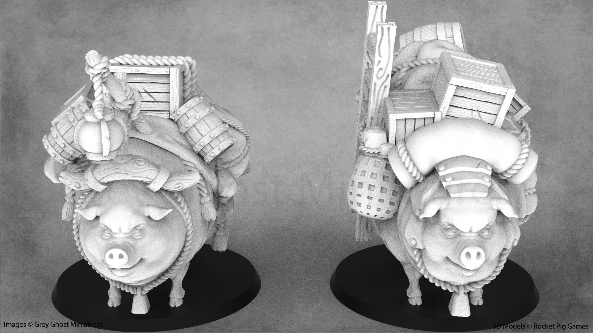 Pack Pigs Unique Beasts of Burden 28mm Miniature 32mm | Etsy