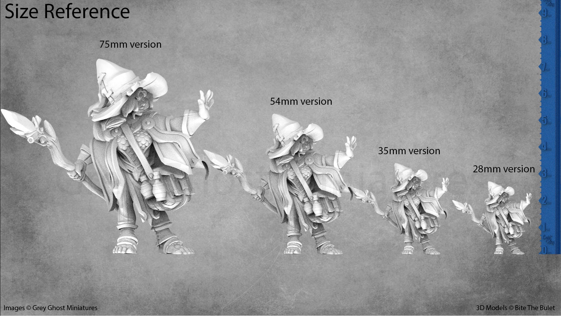 Halfling Wizard Halfling Miniatures Bite the Bullet - Etsy