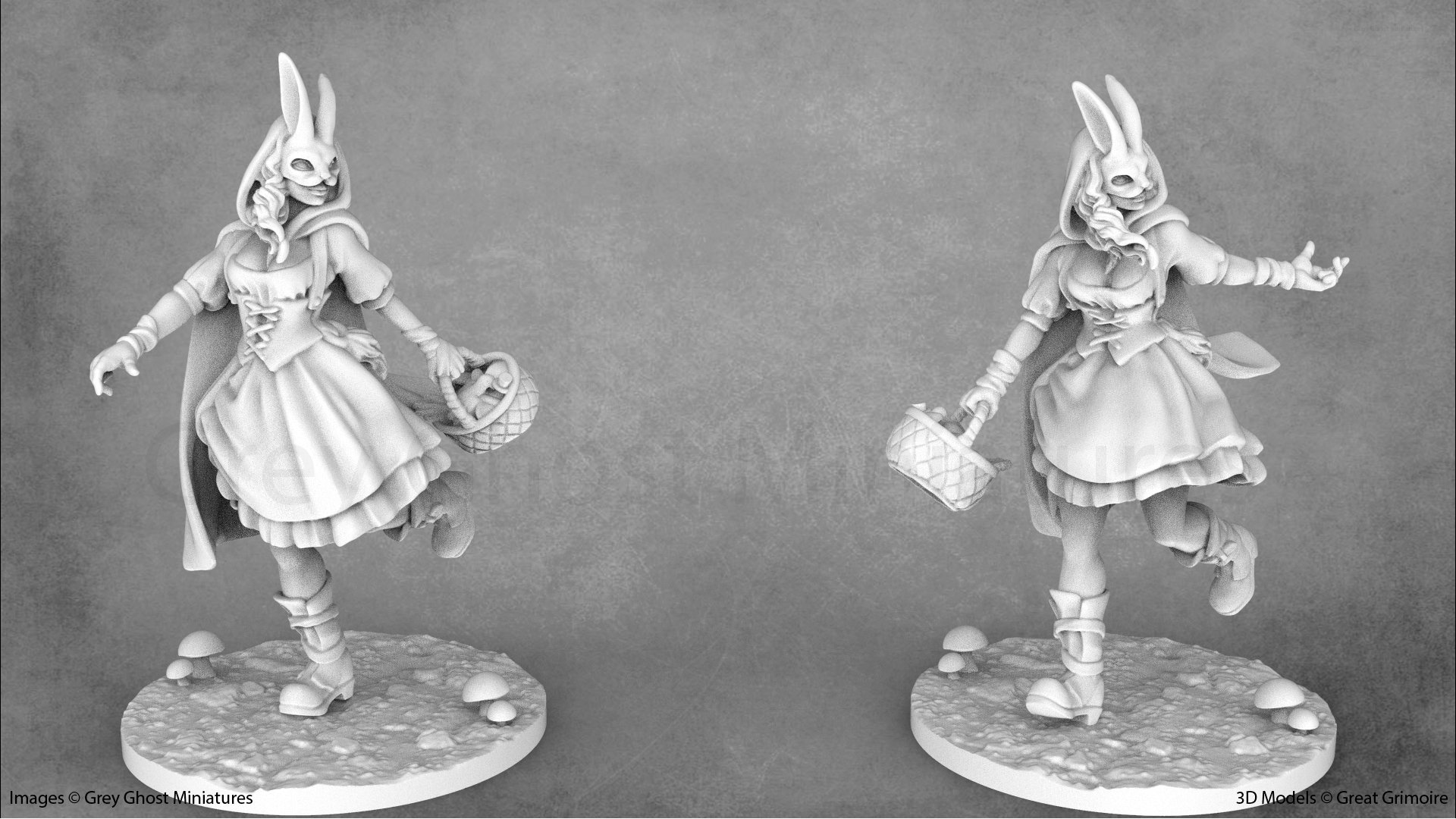 Red Riding Hood Miniature | Fairy Tale Miniature | Great Grimoire - Etsy