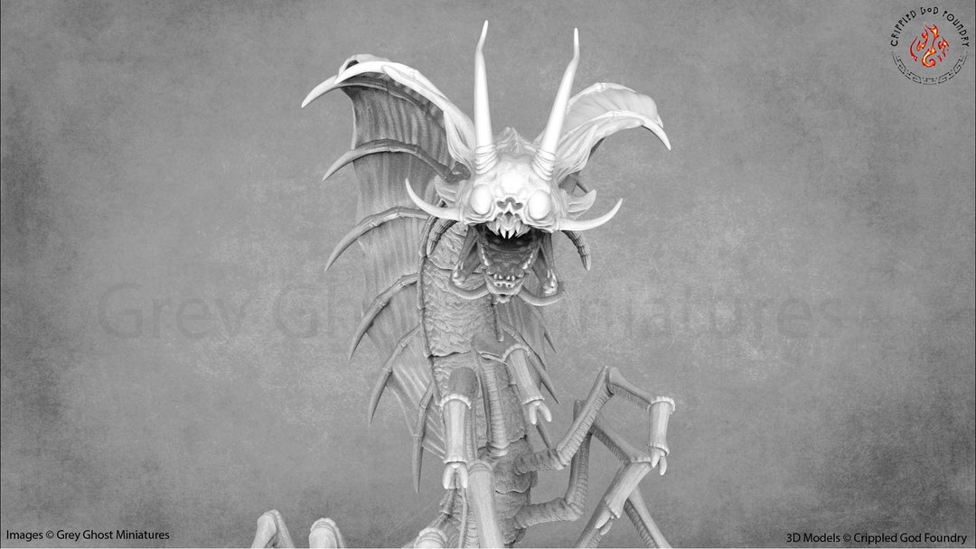 Remorhaz Miniature: Polar Worm, Dnd Monster by Crippled God Foundry - Etsy