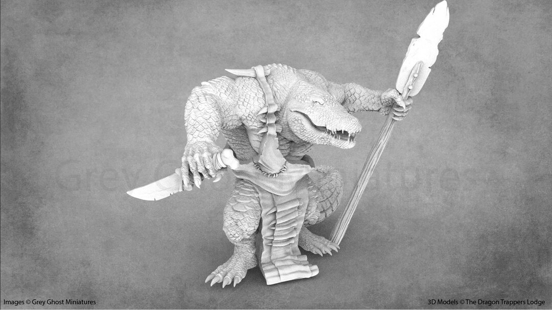 Gatorfolk Miniatures Fighters Warriors Bard Dragon Trappers Lodge - Etsy