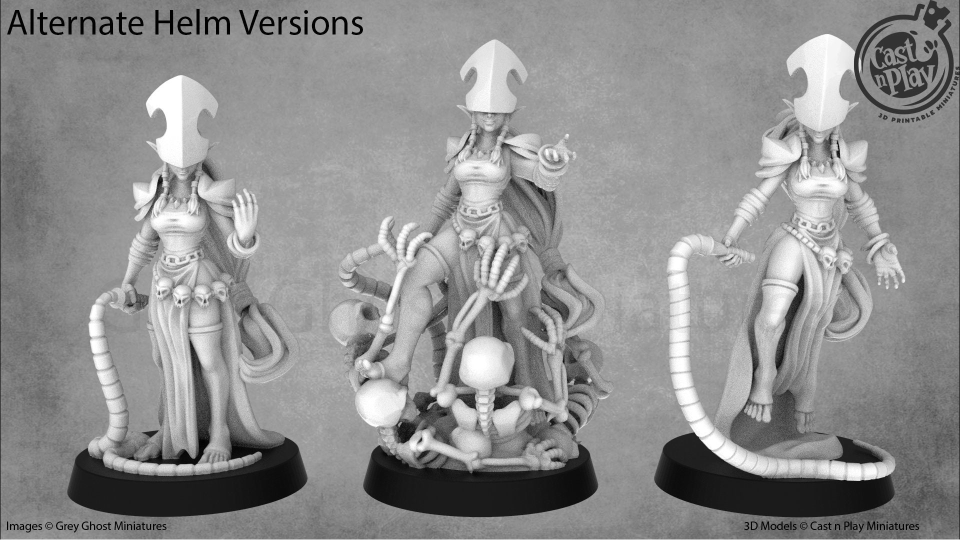 Drow Necromancer Miniature