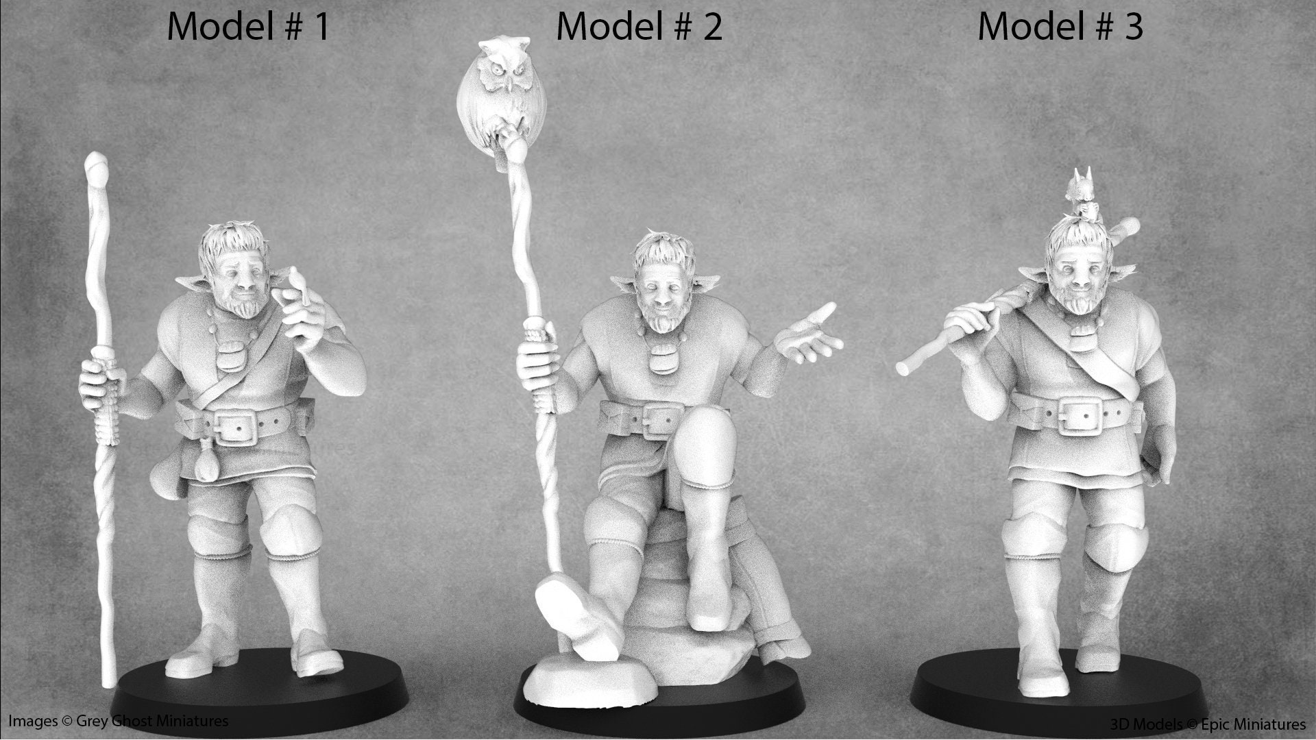Firbolg Druid Miniature Epic Miniatures - Etsy