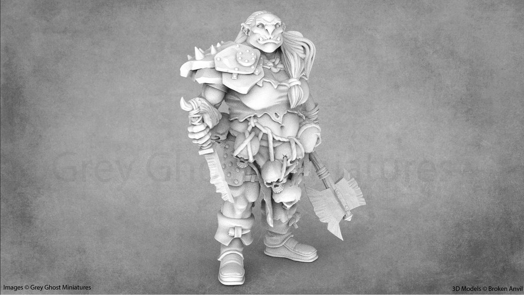 Fantasy Royal Orc Queens Guard Miniatures | Broken Anvil - Etsy
