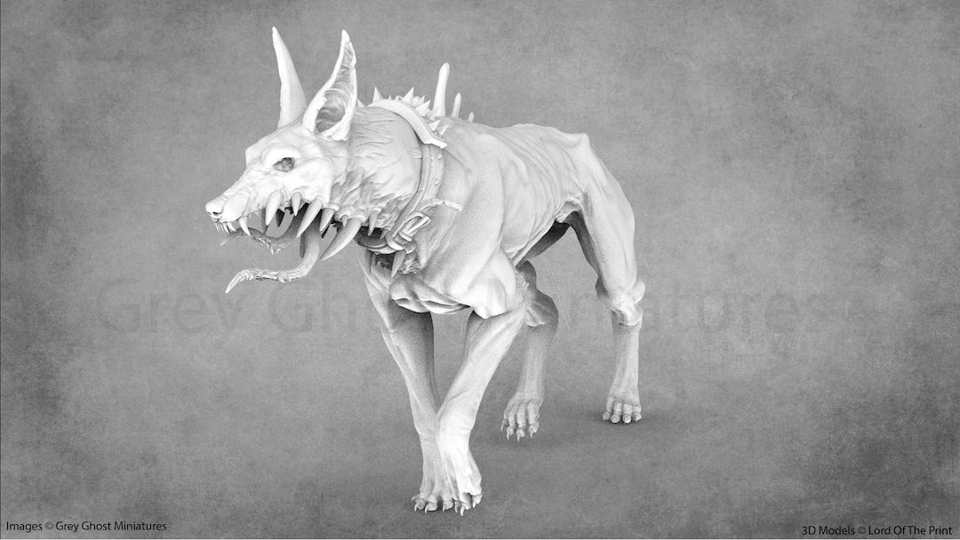 Zombie Miniatures | Zombie Dogs | Lord of the Print - Etsy