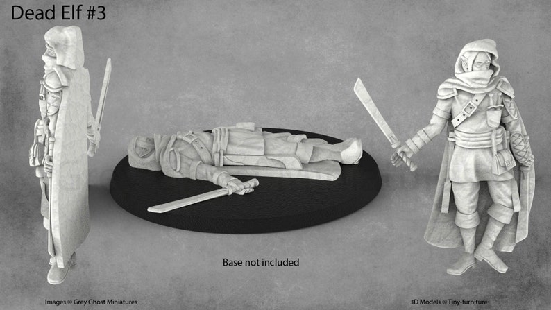 Dead Elf Miniatures Dead Elves Dying Elves Dead Elf - Etsy