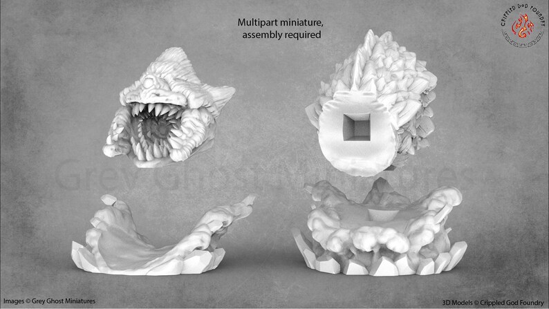 Giant Frost Worm Dnd Monsters Polar Worm Miniature | Etsy