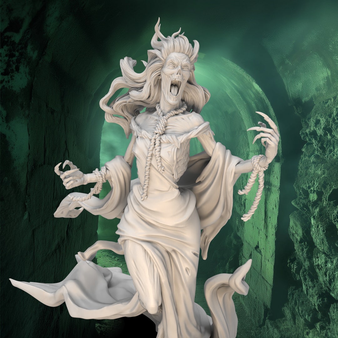 Banshee Miniature 28mm Banshee 32mm Banshee 75mm Banshee White Werewolf ...