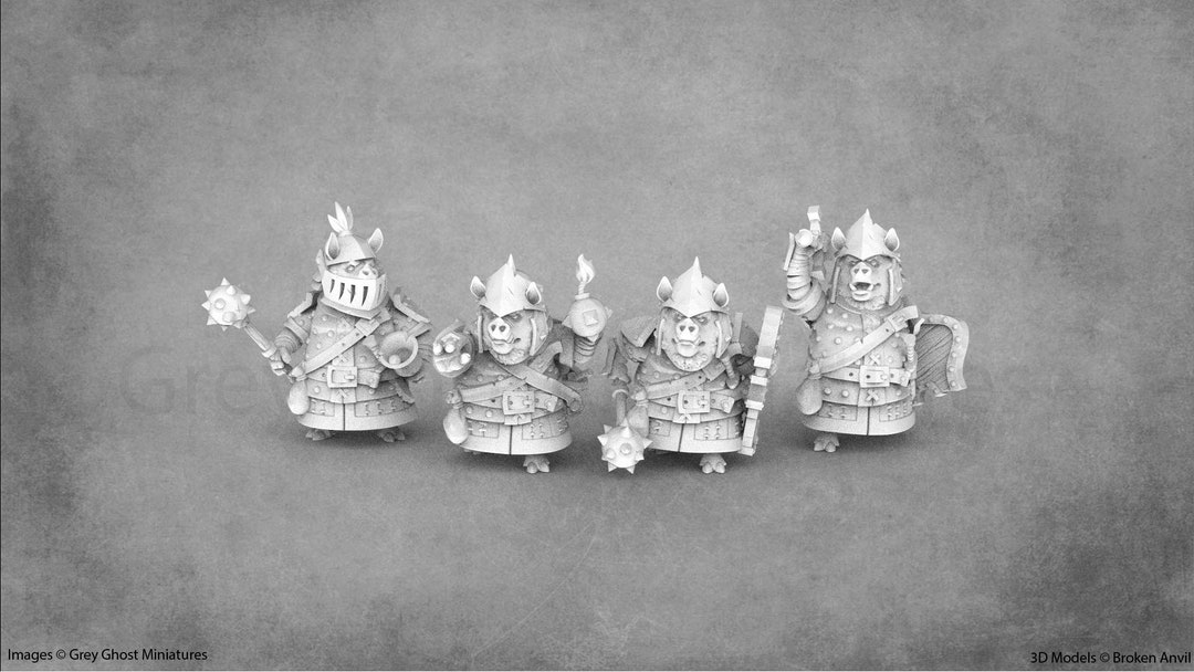 Hogfolk Miniatures | Pigfolk Miniatures | Warrior | Bomber | Soldier ...