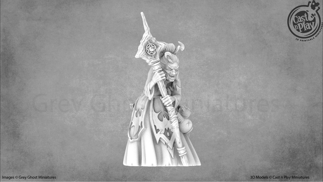 Louise Cloven, Bog Witch | Hag Miniatures | Midnight Curse by Cast N ...