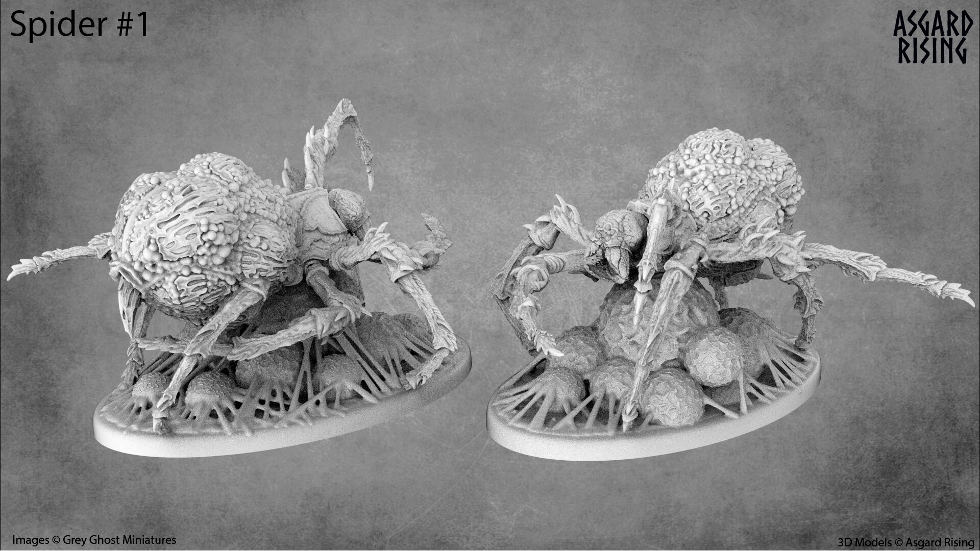 Creepy Crawly Spider Miniatures Modular Spider Miniatures - Etsy