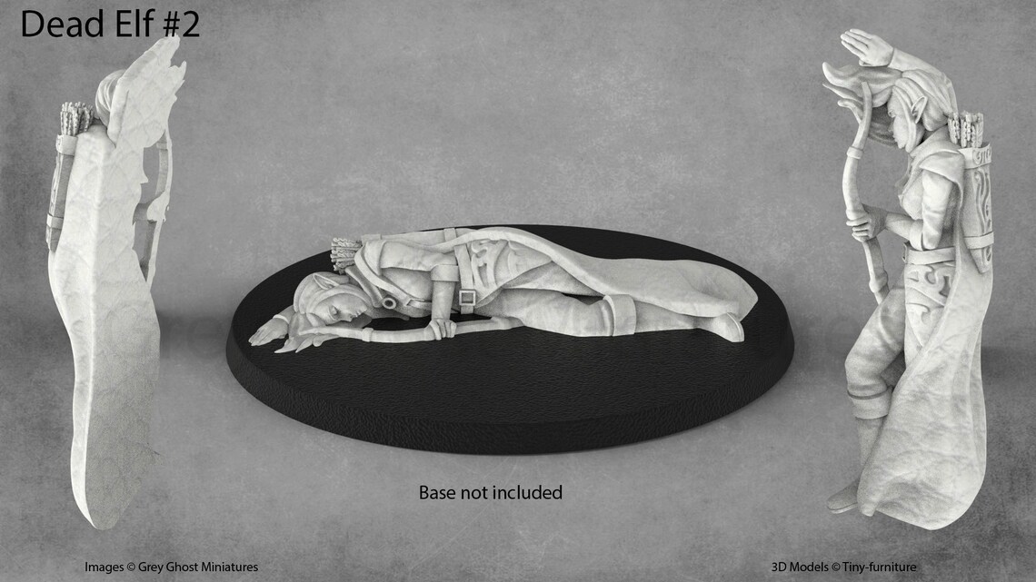 Dead Elf Miniatures Dead Elves Dying Elves Dead Elf | Etsy