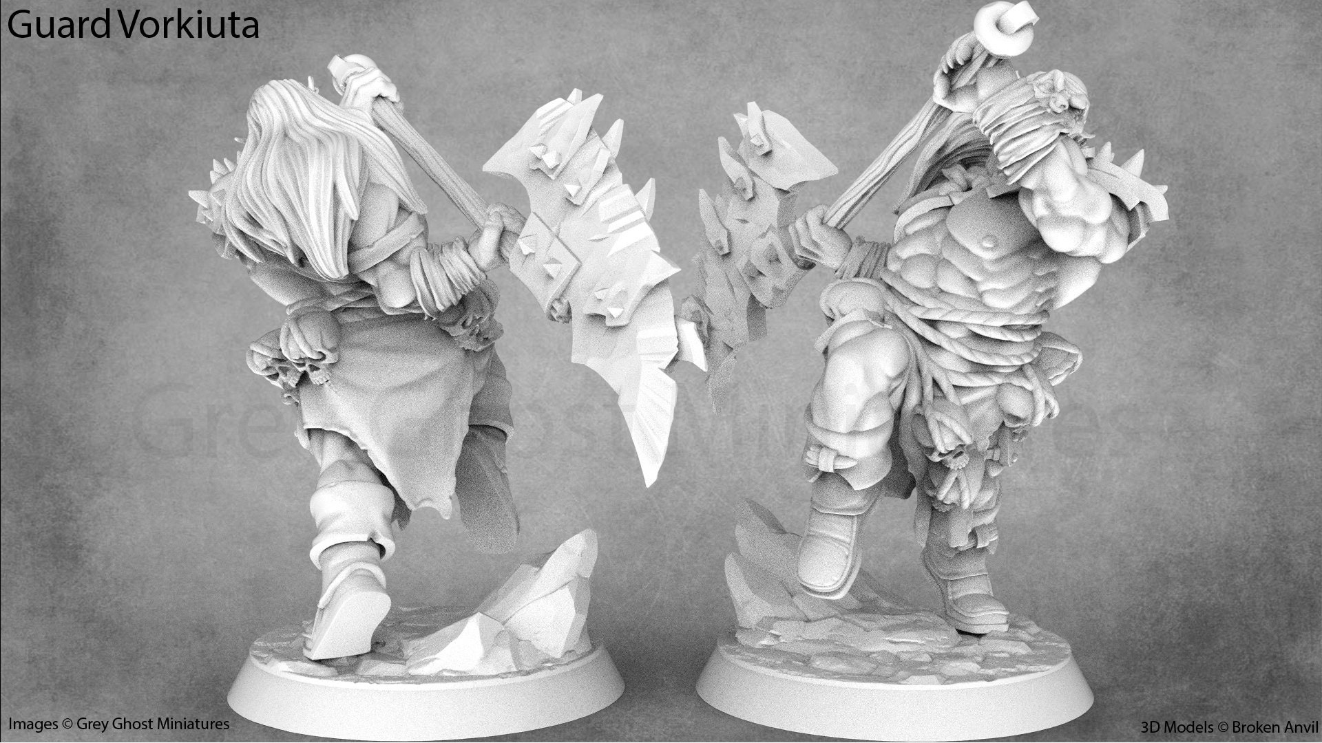 Fantasy Royal Orc Queens Guard Miniatures Broken Anvil - Etsy