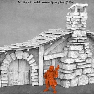 Halfling Houses | Hobbit Homes | Fantasy Terrain - Etsy