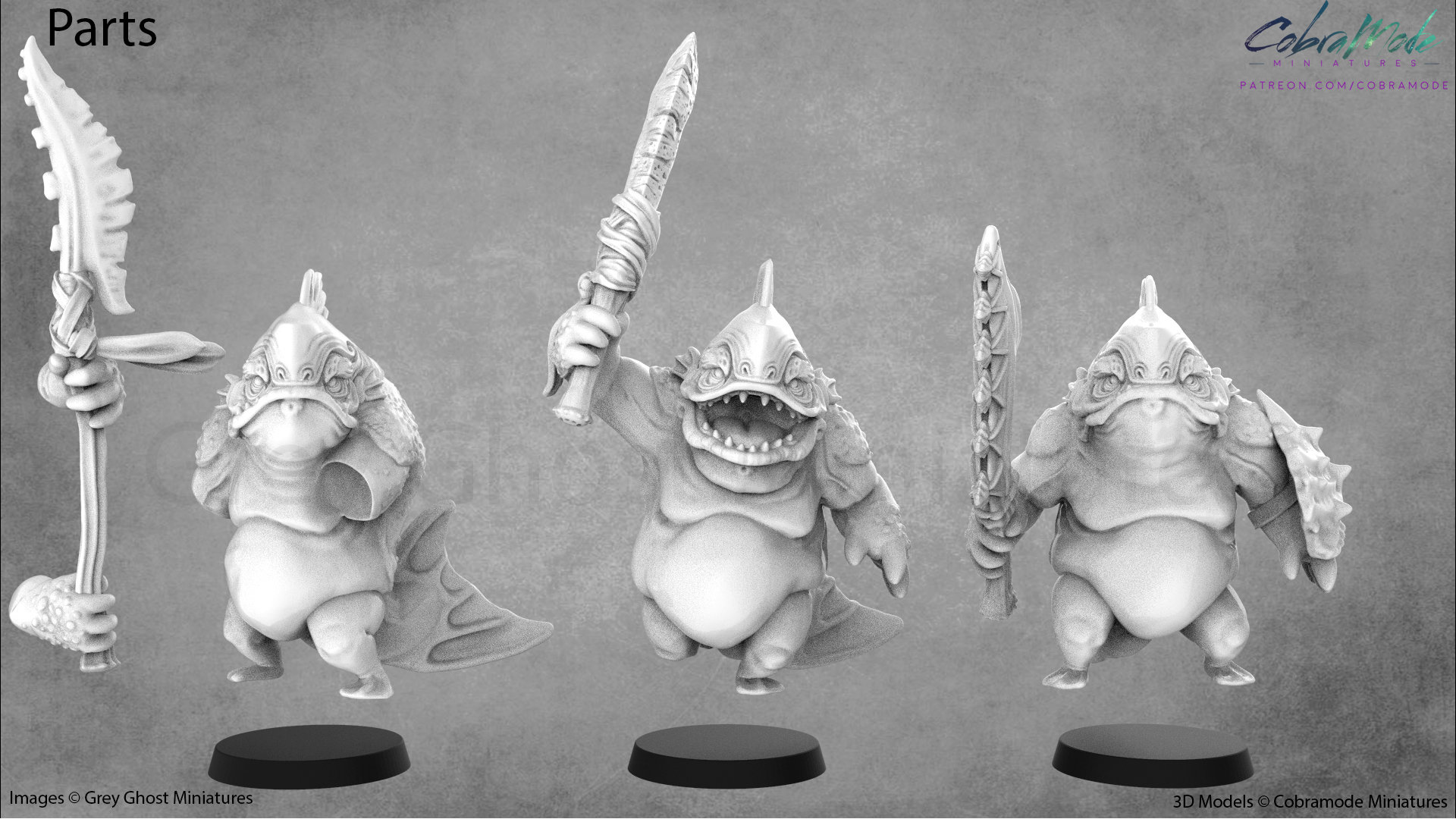 Fish-ogre Jow Miniatures Fishmen Miniatures Unique | Etsy