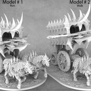 Scorpio & Chariot | Fantasy Knight Wagons | Lord of the Print - Etsy