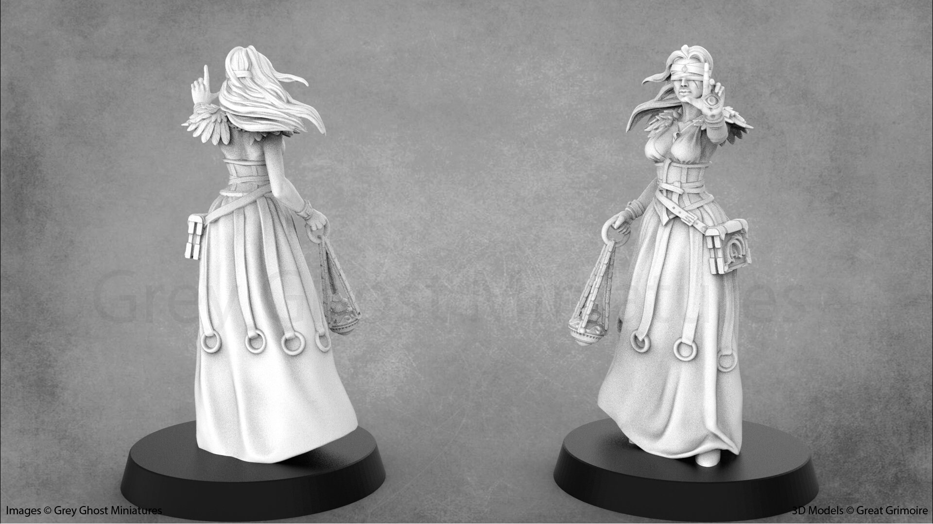 Cassandra the Eyeless Watcher 28mm Miniature 32mm - Etsy