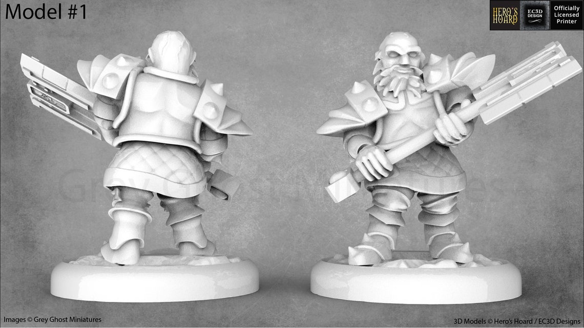 Gray Dwarves of the Underdark Duergar Miniatures Evil Dwarf - Etsy
