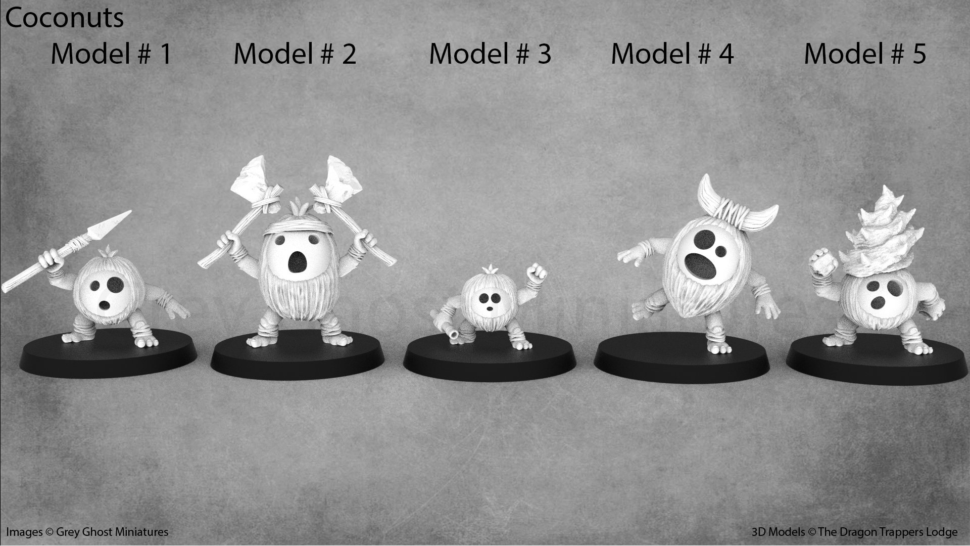 Kakamora, Coconut Monsters | Coconut Shark Miniature | Dragon Trappers ...