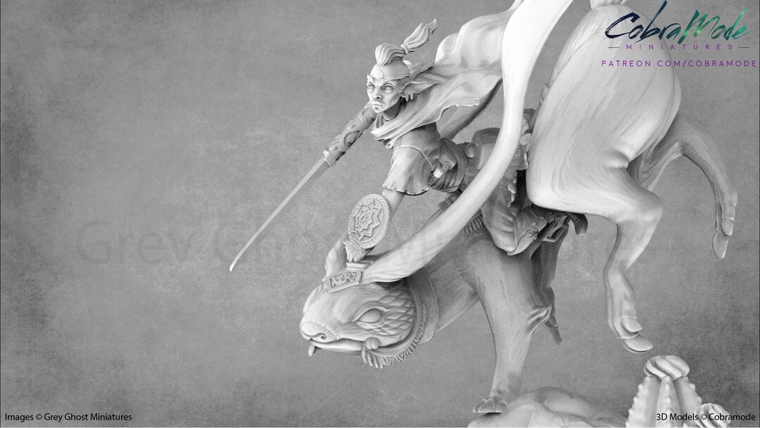 Mazigh Raider Izdara Miniature | Elf Rider | Elf Miniature | Cobramode ...