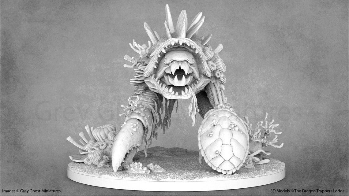 Amazing Coral Golem Miniature Underwater Miniatures Golem | Etsy