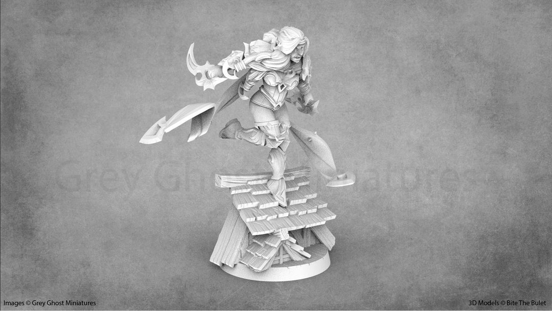Morwenna, Deadly Vampire Rogue | 28mm Vampire Miniature | 35mm Vampire ...