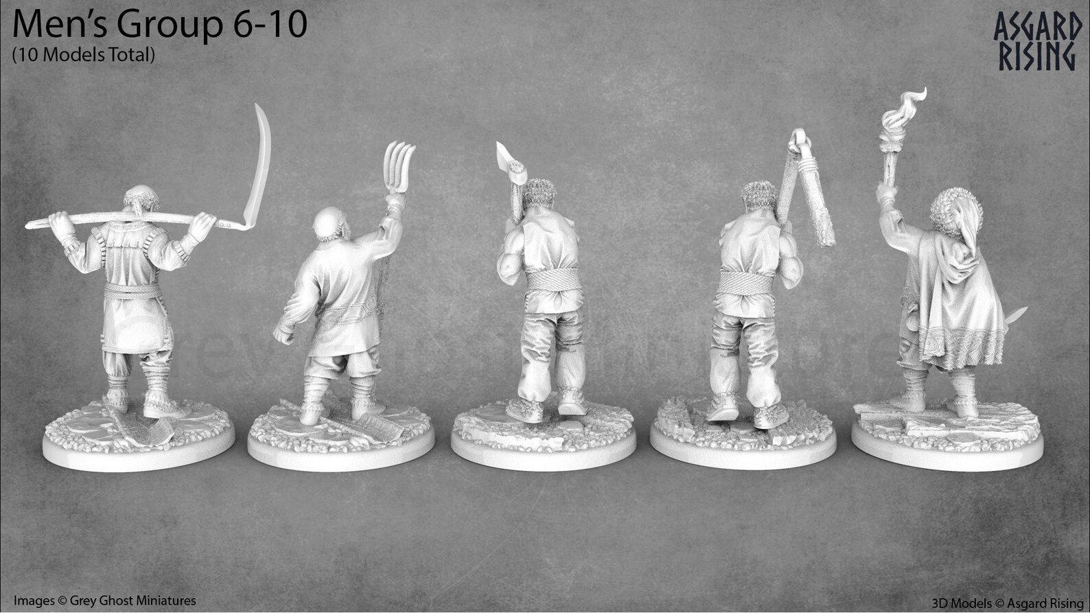 Ready-for-battle Villager Miniatures Viking Villager - Etsy