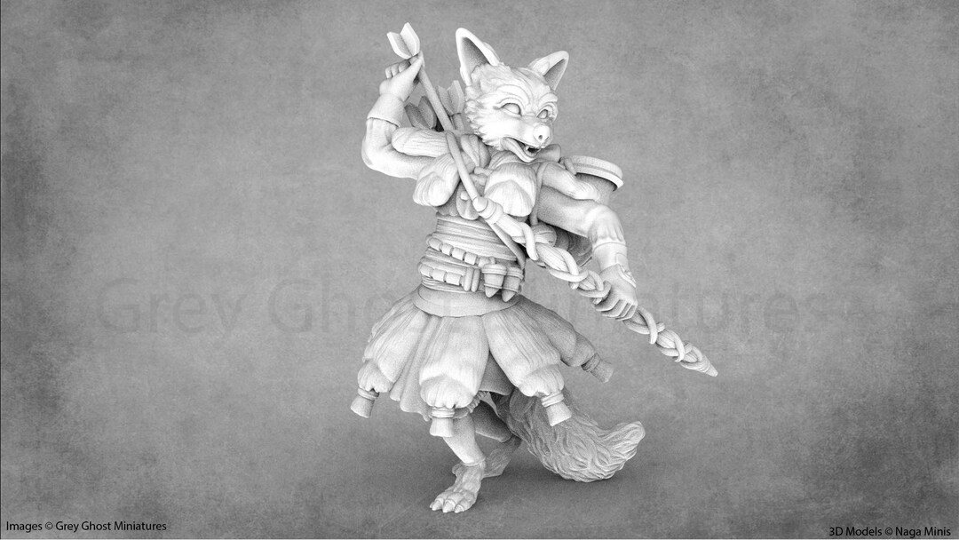 Foxfolk Archer | Naga Miniatures - Etsy