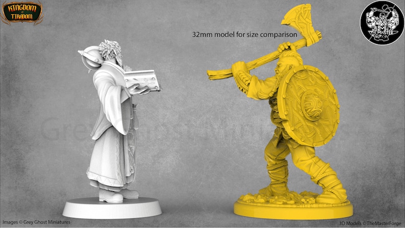 Resin Firbolg Cleric Miniature - Dnd Mini - 28-32mm Scale - Etsy