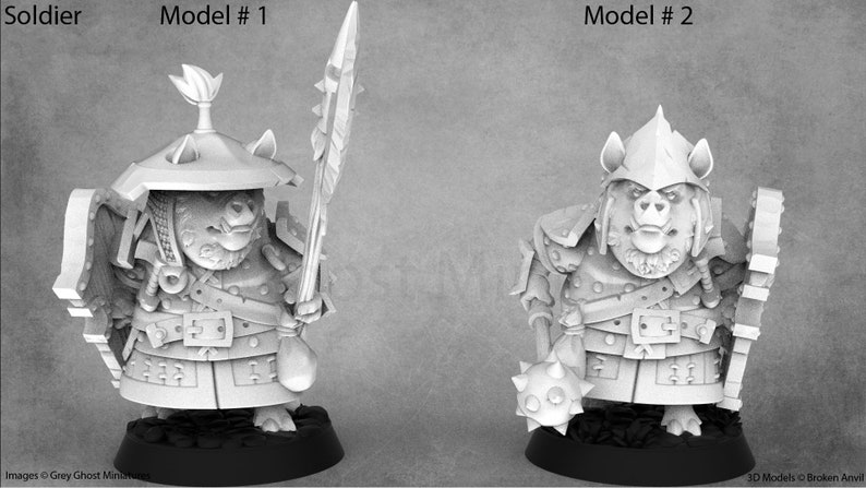 Hogfolk Miniatures Pigfolk Miniatures Warrior Bomber - Etsy