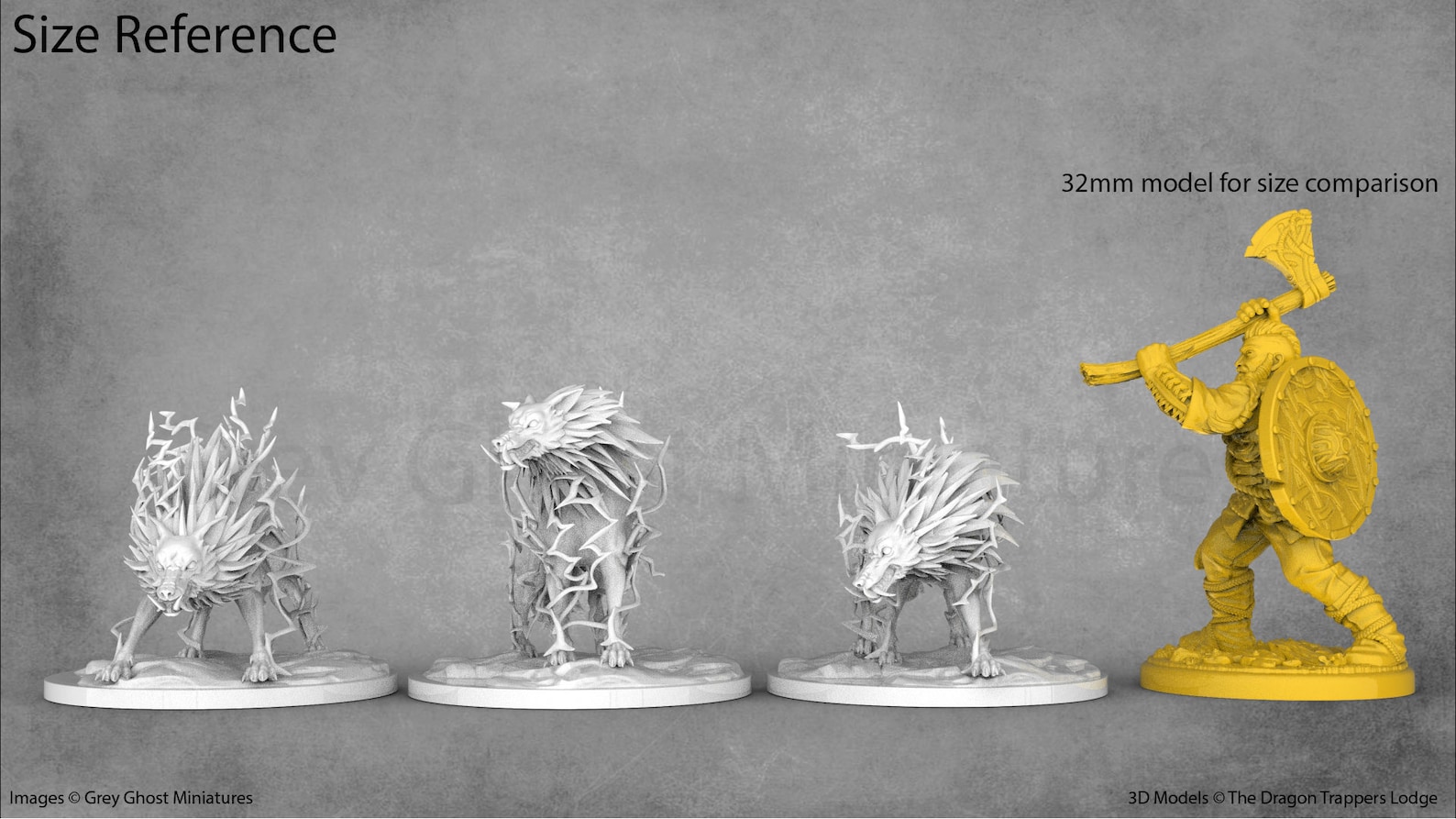 Raiju, Thunder Beast Miniatures | Lightning Wolves | Mythical Wolves ...