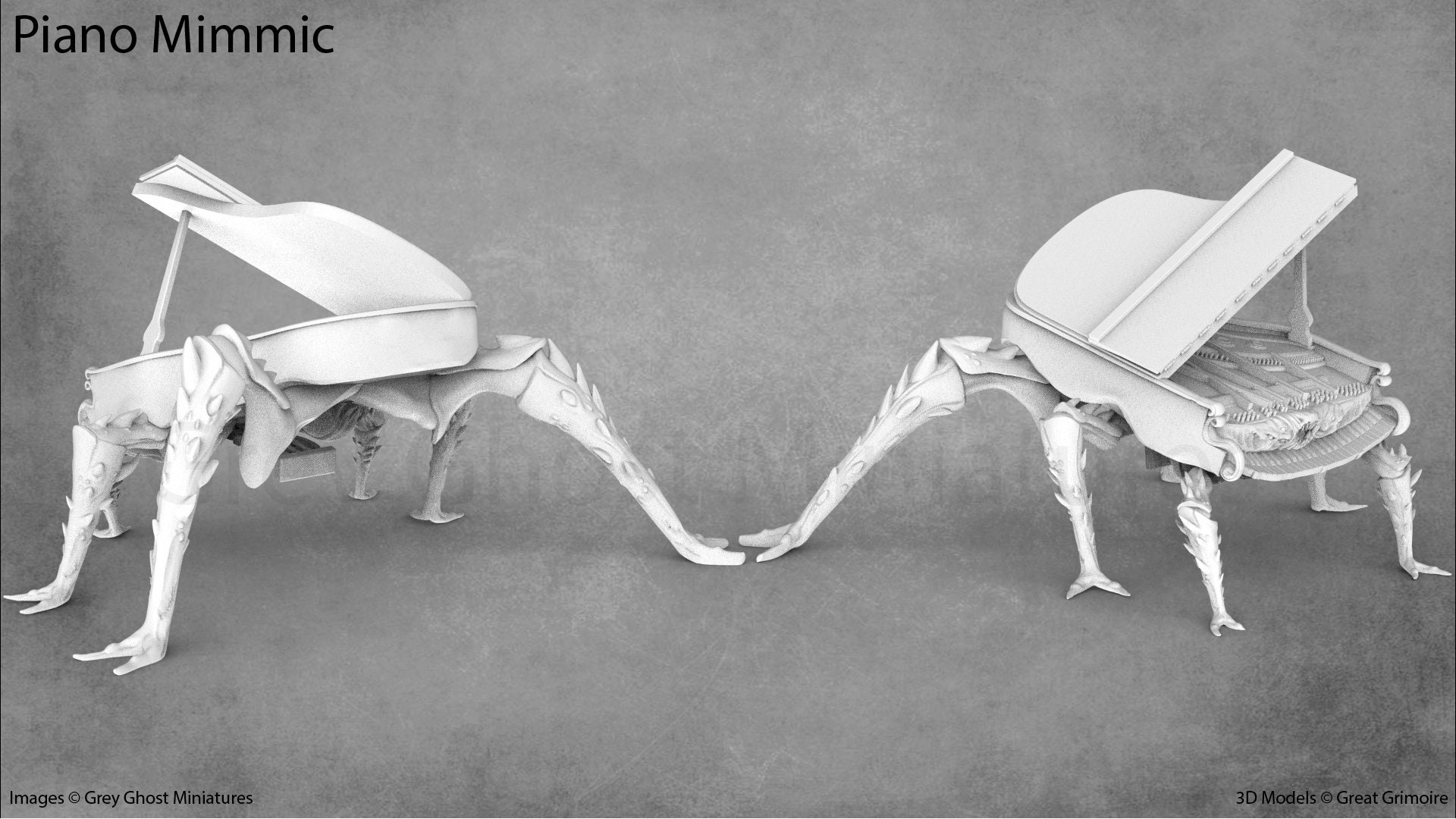 Madelaine & the Cursed Piano Horror Miniatures Great - Etsy