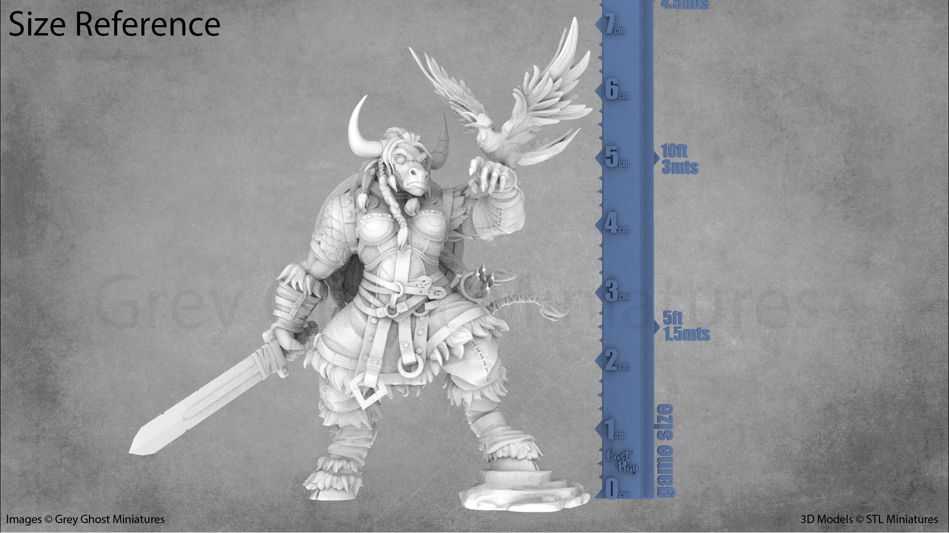 Three Gorgeous Viking Minotaur Miniatures Minotaur - Etsy