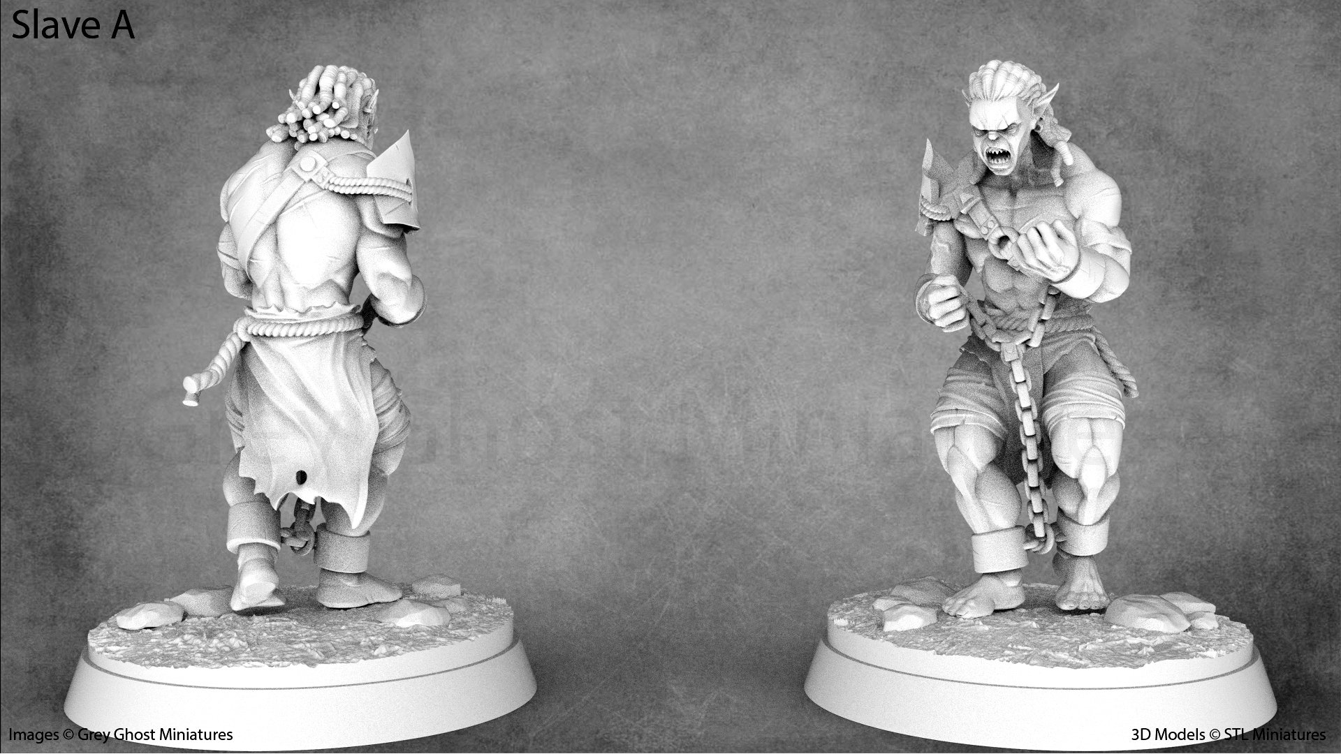 Fantasy Slaver Miniatures | Villagers | STL Miniatures - Etsy