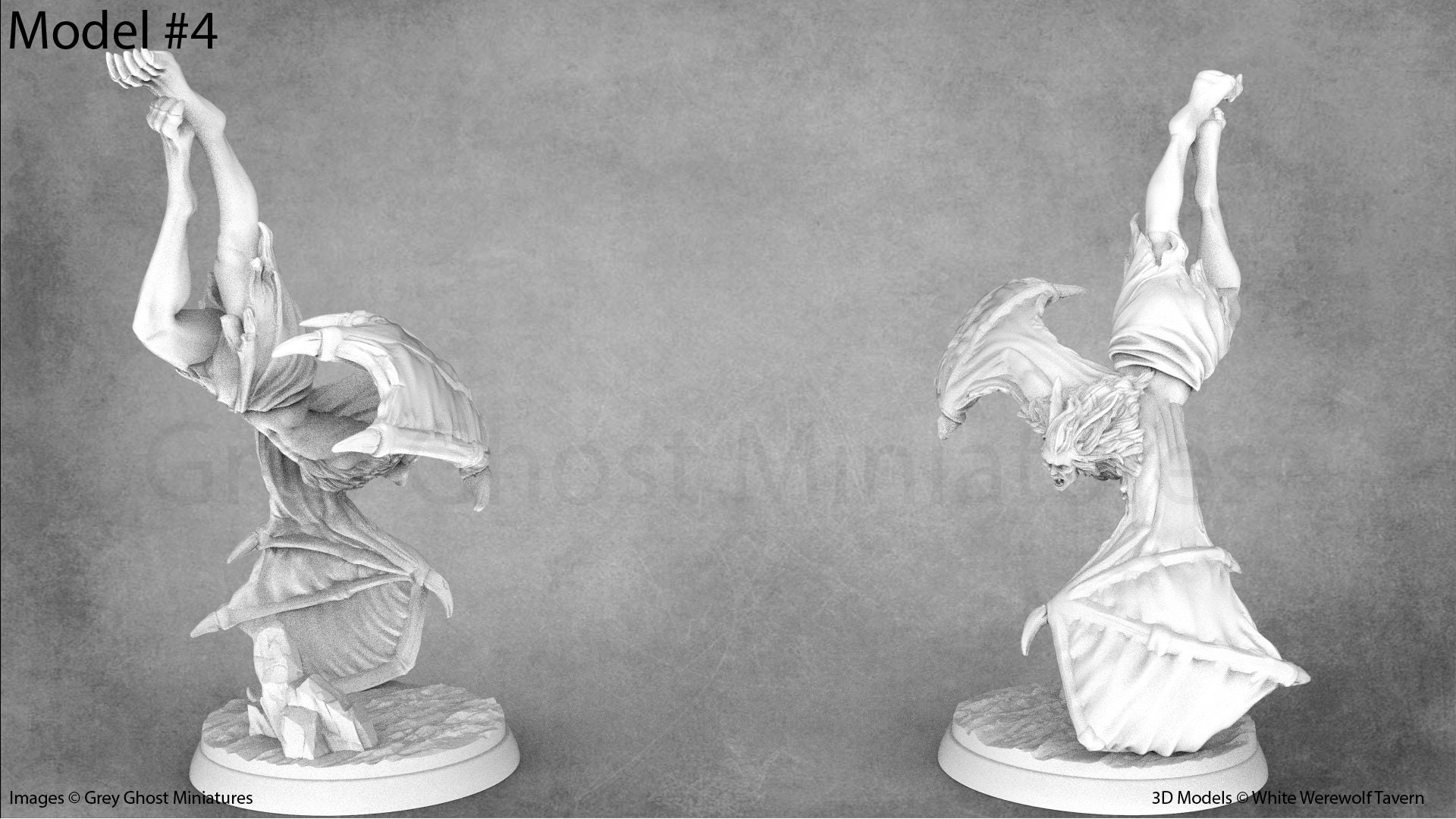 Set of Feral Vampires Bat-form Vampires White Werewolf | Etsy
