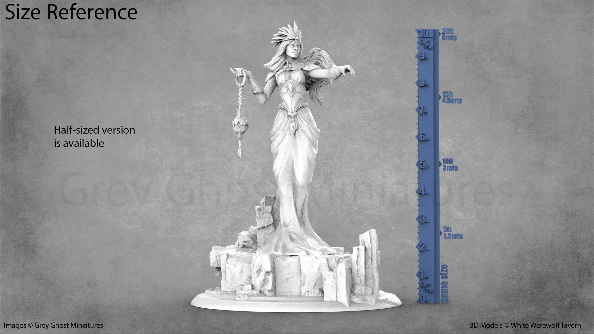 Maletta Mother of Crows Druid Diorama White Werewolf | Etsy