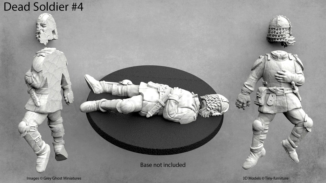 Dead Miniatures | Dead Soldiers | Corpse Miniatures | Battlefield ...